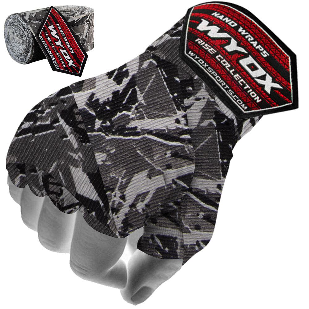 Stylish Grey Camo Hand Wraps for Boxing & Muay Thai